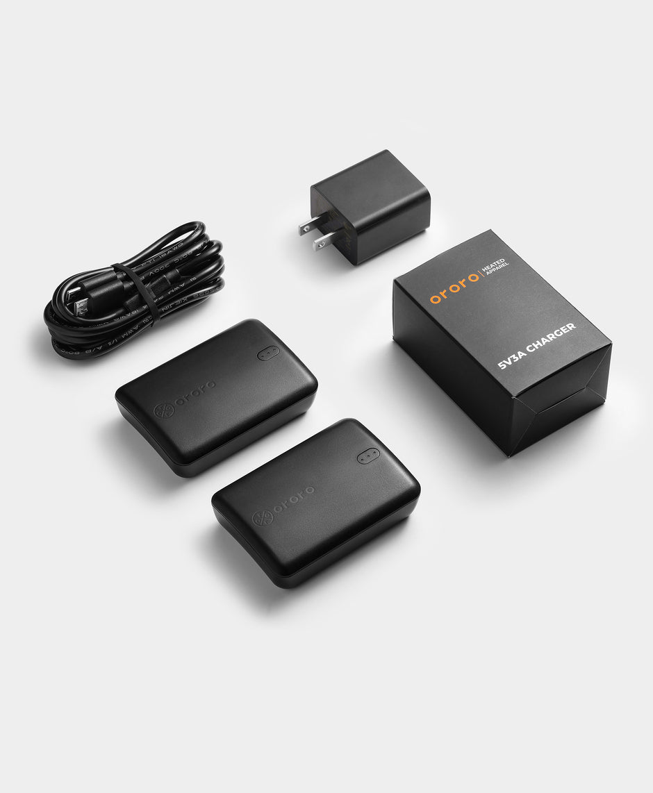 Battery & Charger Collection | Power for Heated Apparel | ORORO ...
