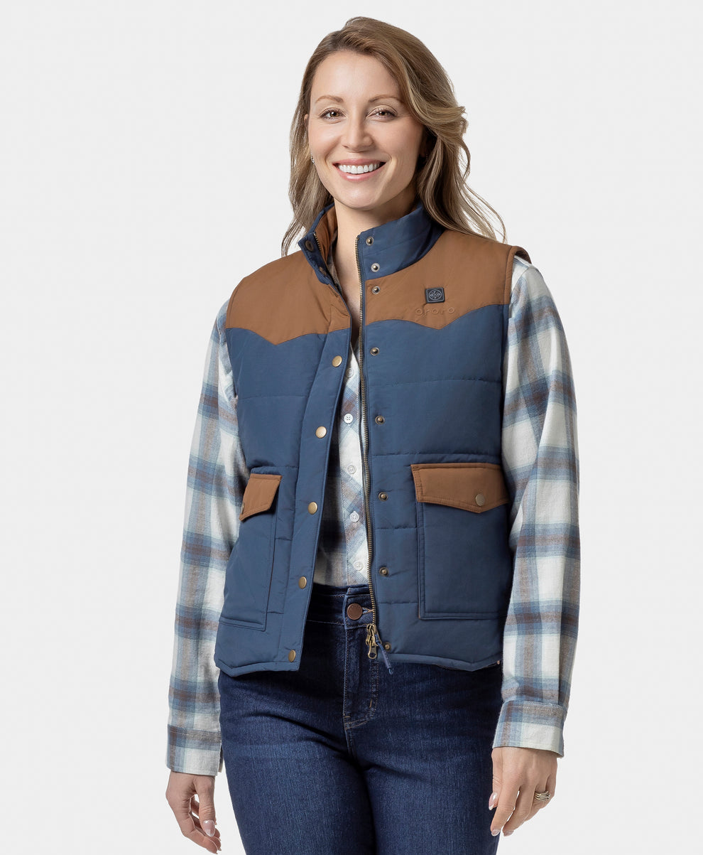 Western Heated Vest | Women's Vest | ororo® – ororo-business